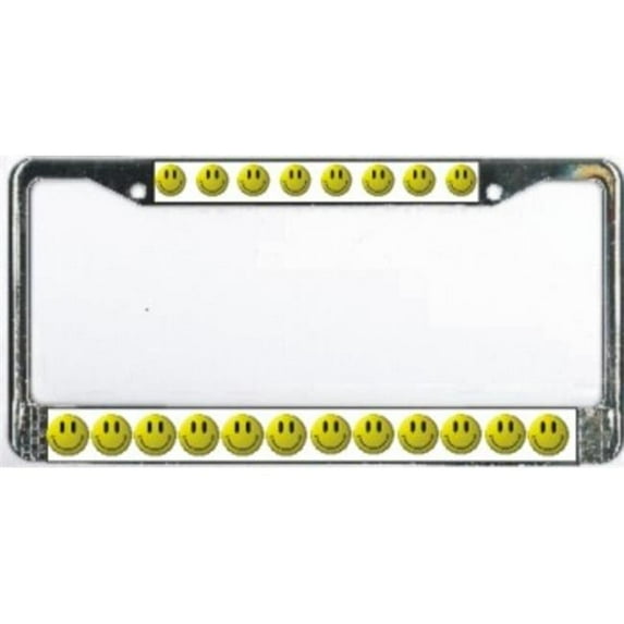212 Main 038-1016-00 Smiley Face on White Photo License Plate Frame ...