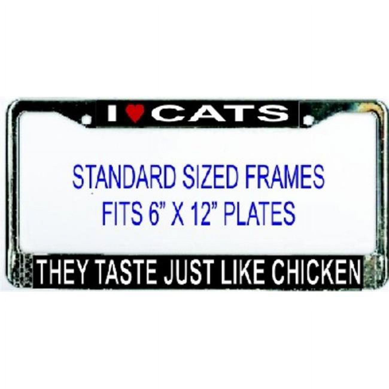 212 Main 038-1033-00 I Heart Cats They Taste Like Chicken License Plate ...