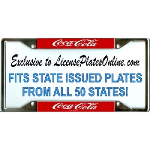 212 Main 038-1037-60 6 x 12 in. Coca Cola Coke Every State Metal Frame ...