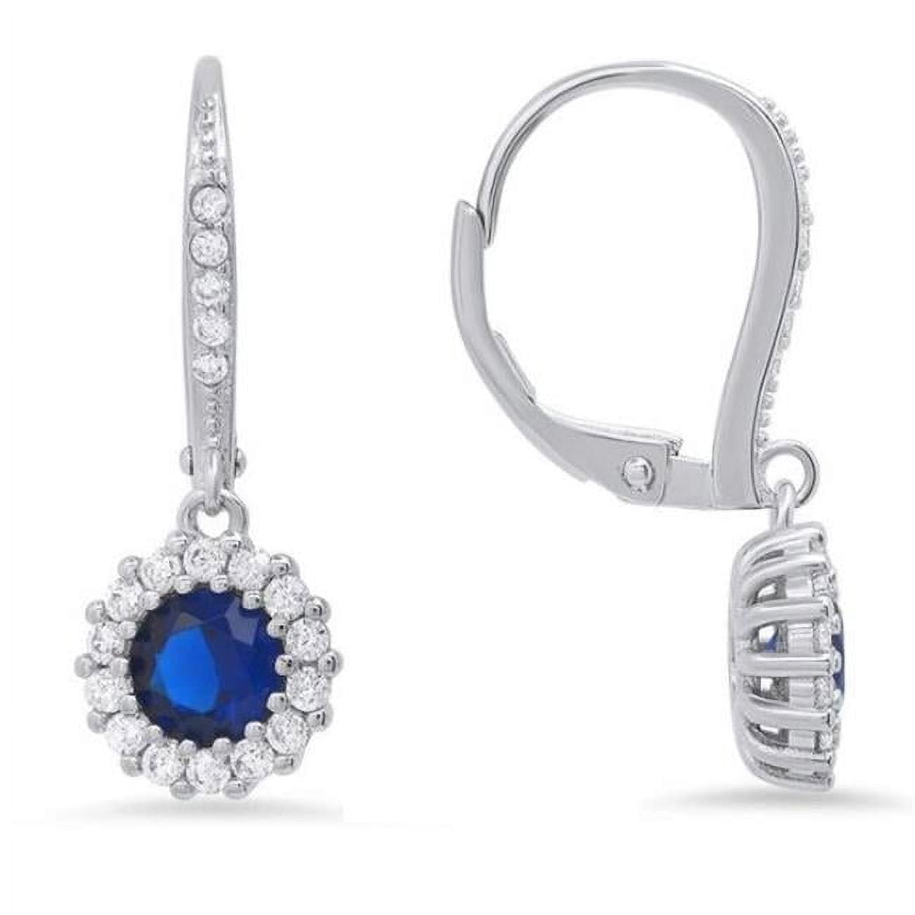 212 Main 04-016B-DSE Womens Sterling Silver Sapphire Cubic Zirconia ...