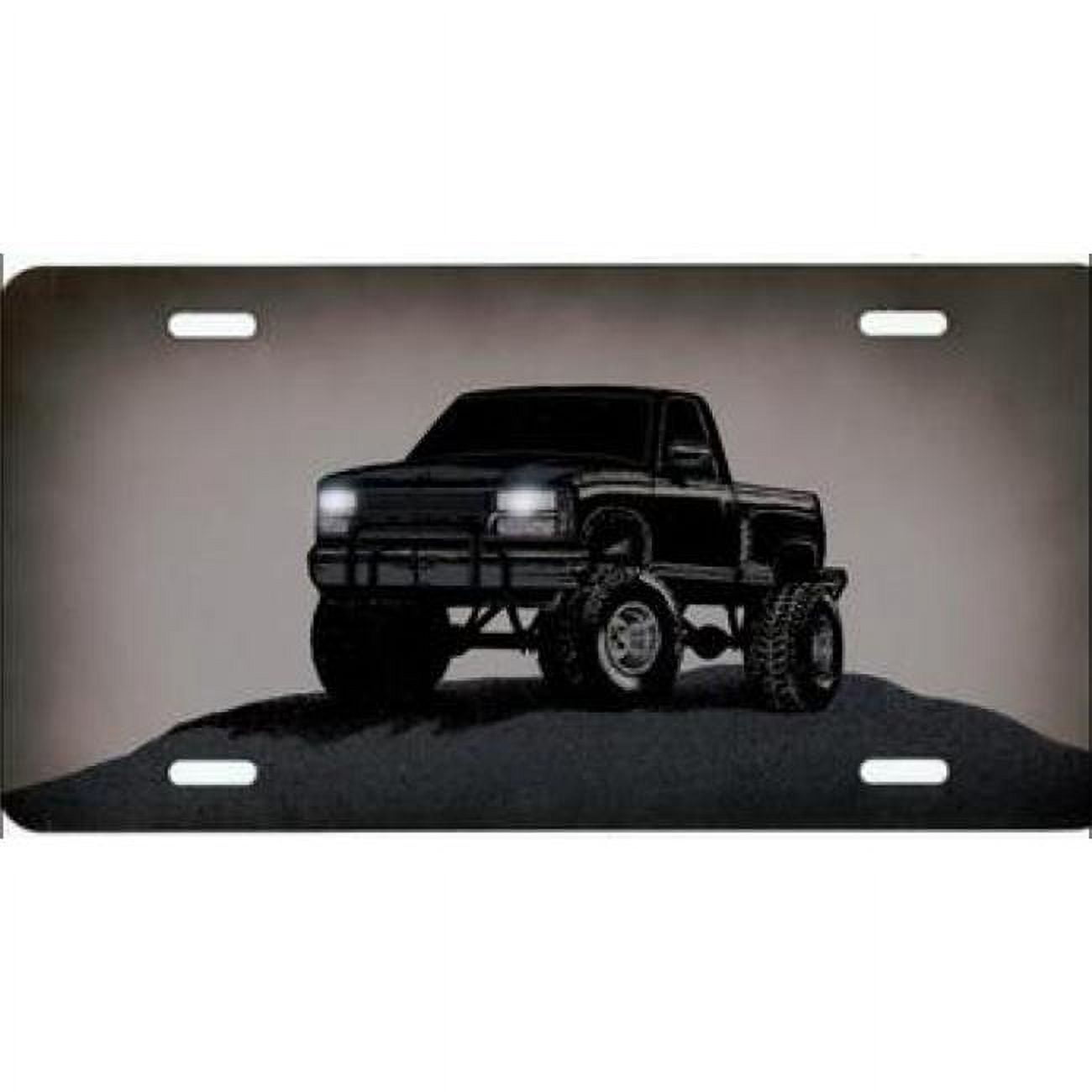 212 Main 8002C 6 x 12 in. Pickup Truck on Gray License Plate, Free ...