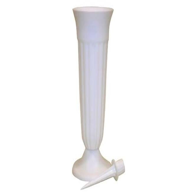 212 Main AI-N87WH White Plastic Trinity Vase - Walmart.com