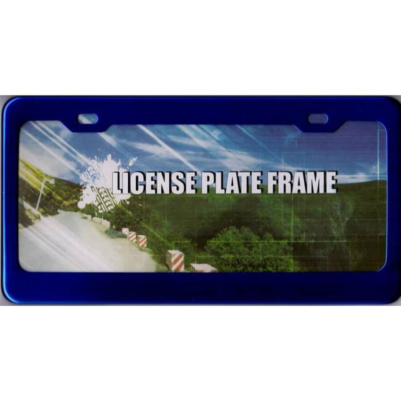 Blue Anodized Aluminum License Plate Frame - Walmart.com