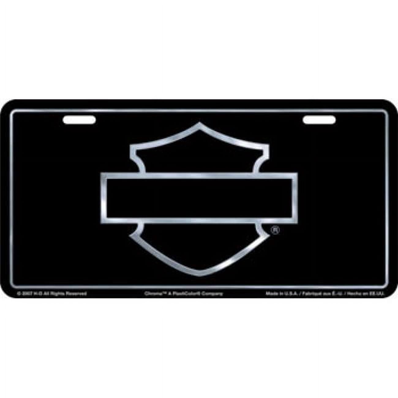 212 Main C2103 6 x 12 in. Harley-Davidson Silver Silhouette License ...