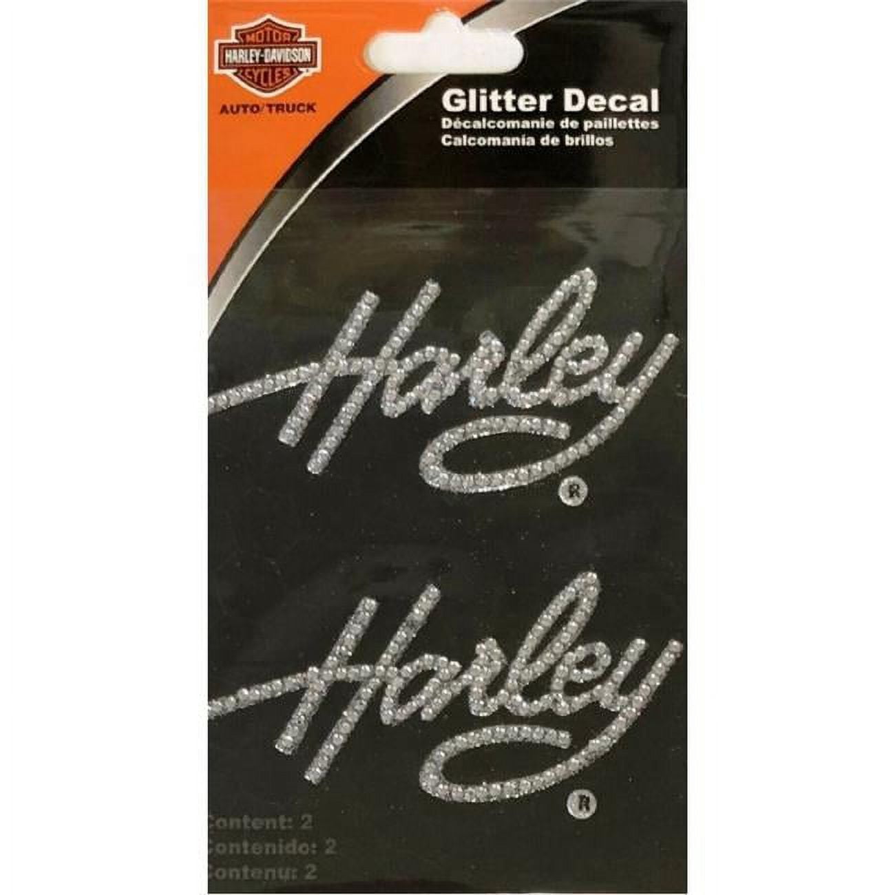212 Main CG000336 3 x 1.5 in. Harley-Davidson Script Bling Decal Kit ...