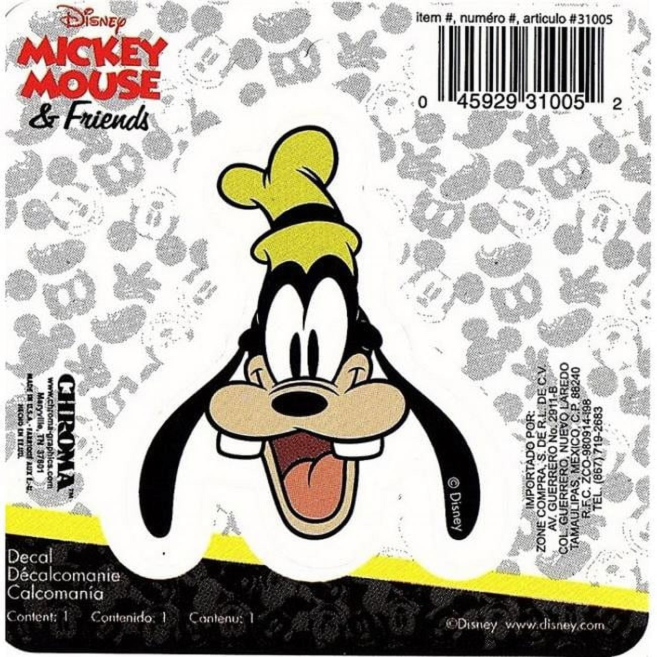 212 Main CG31005 2.5 x 2.75 in. Goofy Vinyl Decal - Walmart.com