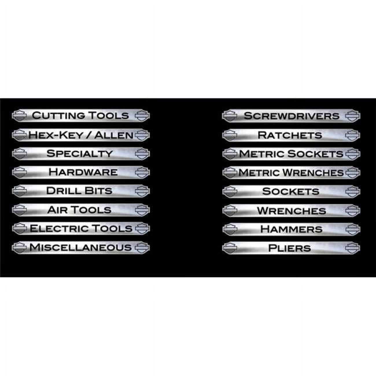 Harley-Davidson Magnetix Toolbox Identification Magnets, 16 Pack ...