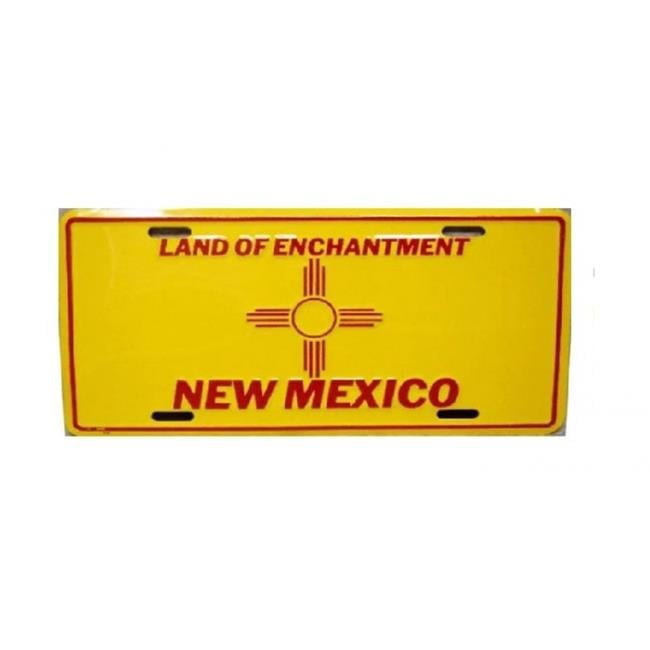New Mexico Land of Enchantment Metal License Plate - Walmart.com