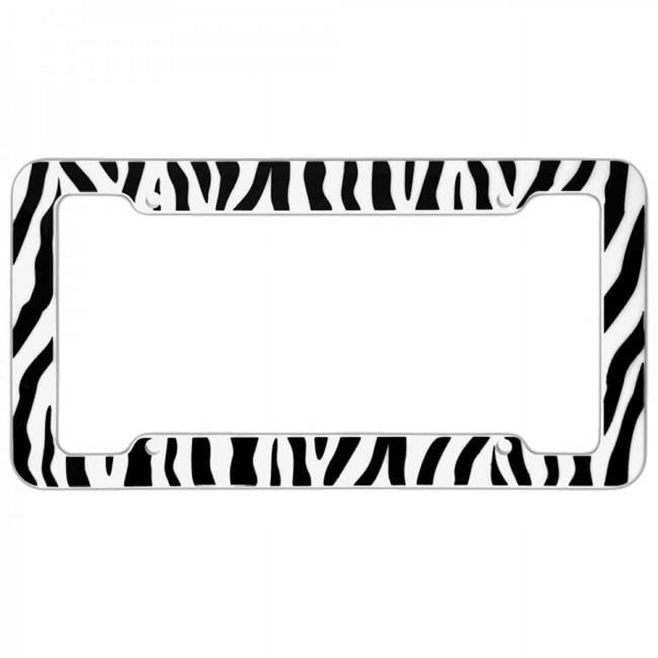 Zebra Print Plastic License Frame. Free Screw Caps Included - Walmart.com