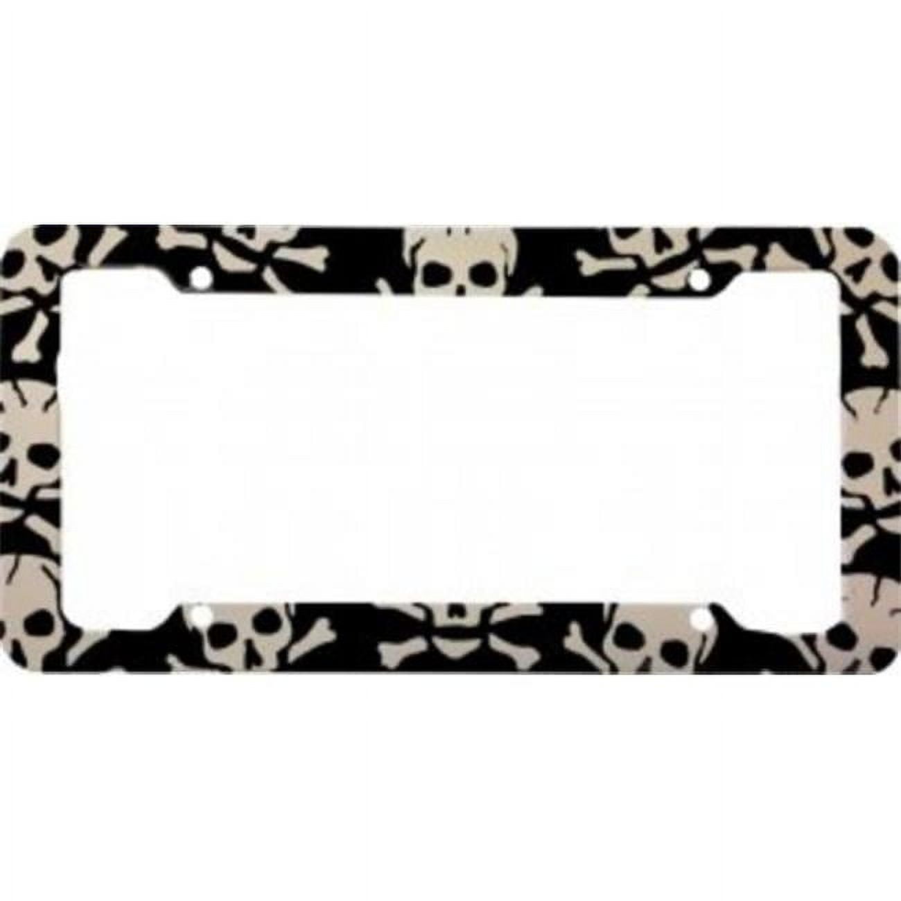212 Main F2031 Pirate Skulls Plastic Durable License Plate Frame ...