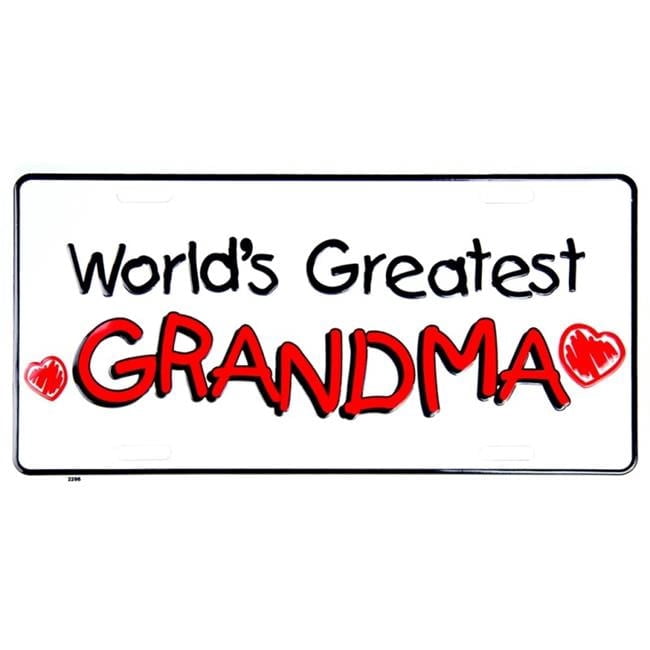 Worlds Greatest Grandma License Plate - Walmart.com