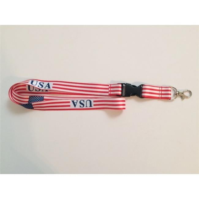 212 Main JJWS0002 USA Flag Lanyard with Detachable Key Ring - Walmart.com