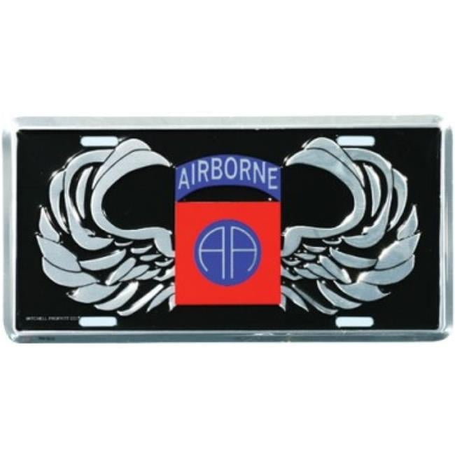 82nd Airborne AA Wings License Plate - Walmart.com