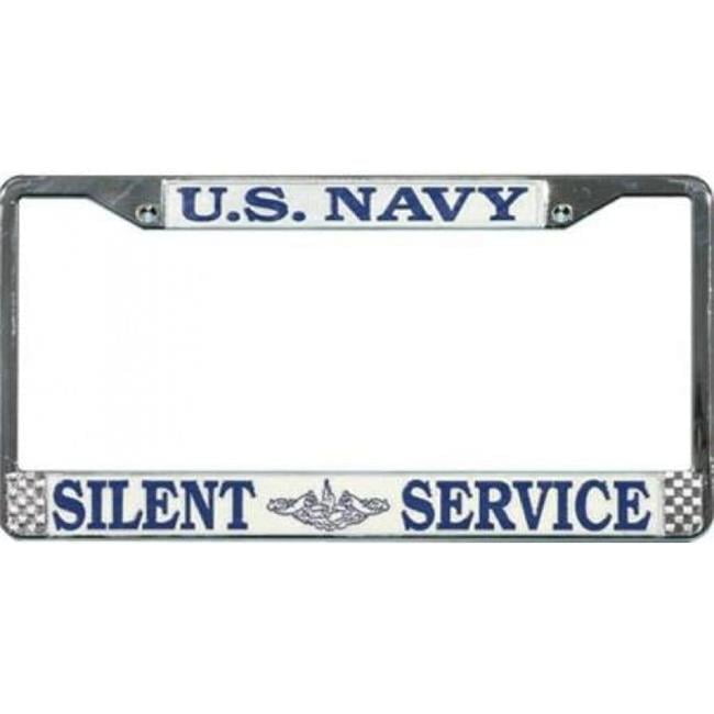 U.S. Navy Silent Service License Plate Frame Free Screw Caps Included ...