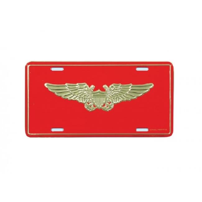 212 Main LM07 6 x 12 in. U.S. Marine Corps Flight Officer Wings Gold on ...