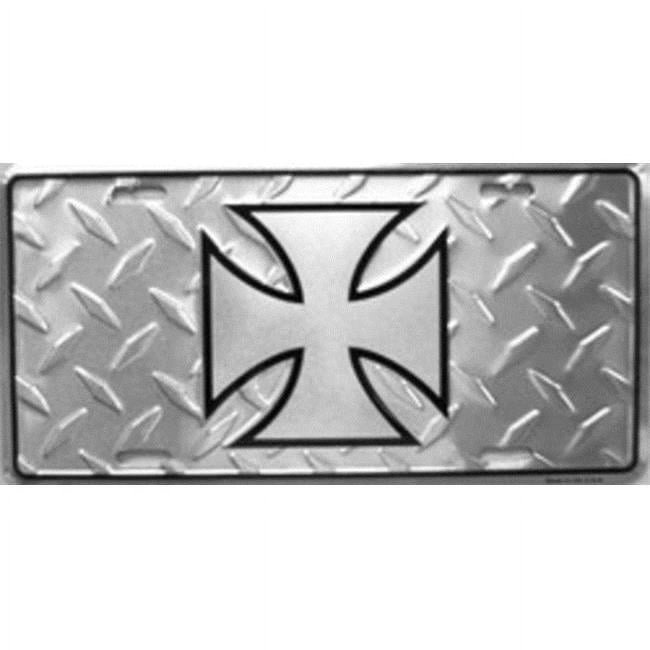 Independent Cross on Diamond License Plate - Walmart.com