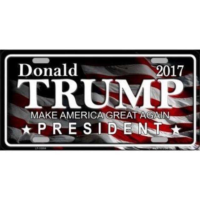 Donald Trump Make America Great Metal License Plate - Walmart Business ...