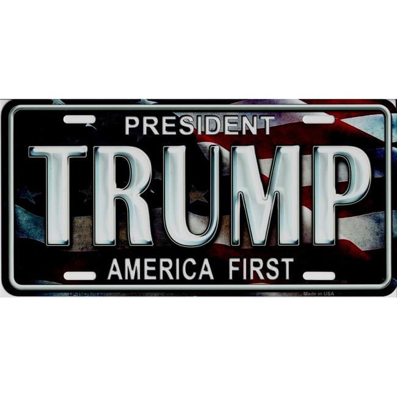 212 Main LP-11031 6 x 12 in. President Trump America First Metal ...