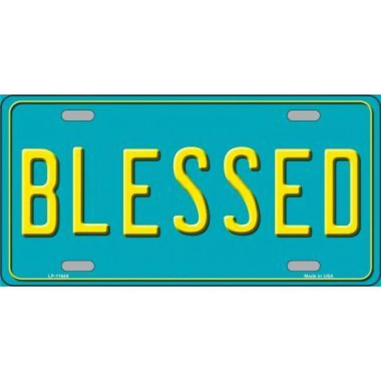 212 Main LP-11644 6 x 12 in. Blessed Metal License Plate - Walmart.com