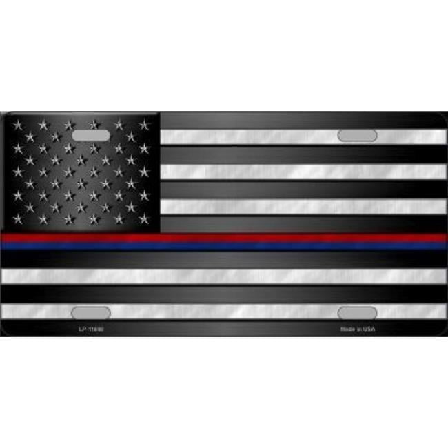 First Responder American Flag Metal License Plate - Walmart.com