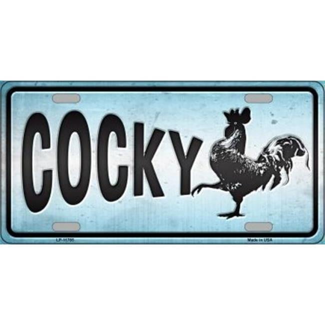 Cocky Chicken Metal License Plate - Walmart.com