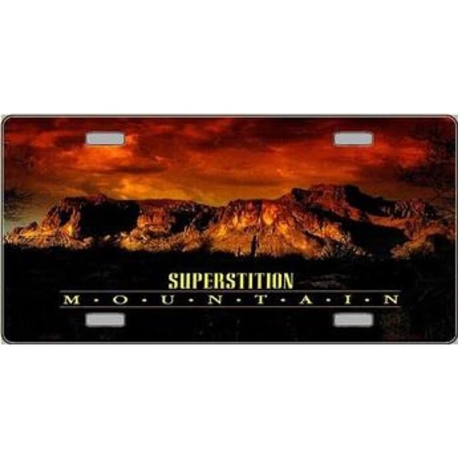 AZ. Superstition Mountains Sunset License Plate - Walmart.com