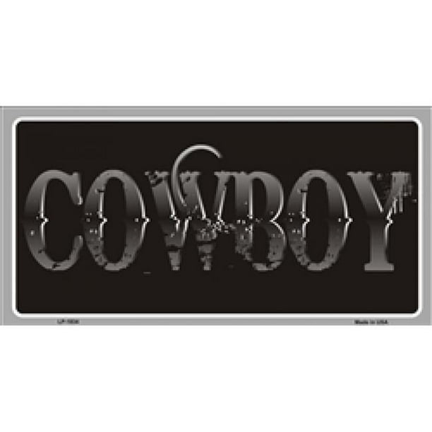 212 Main LP-1834 6 x 12 in. Cowboy License Plate - Walmart Business ...