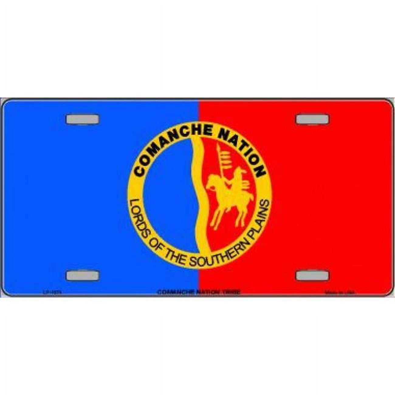 212 Main LP-1874 6 x 12 in. Comanche Nation Flag Metal License Plate ...