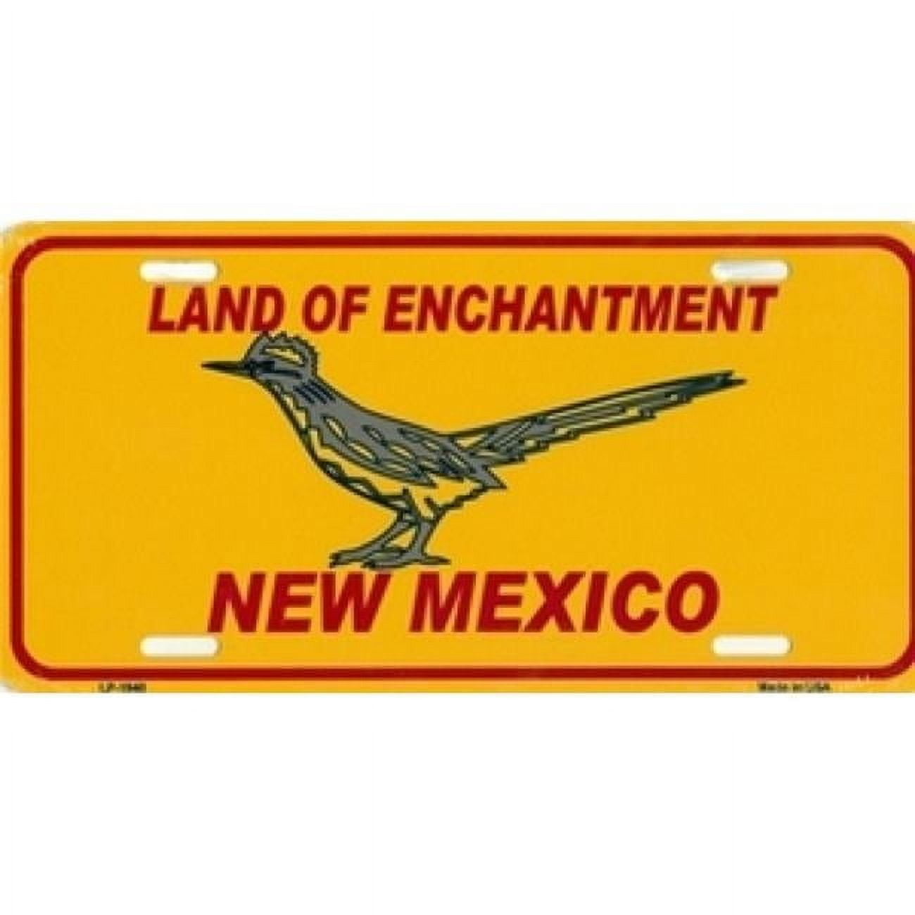 New Mexico Land of Enchantment with Roadrunner License Plate - Walmart.com