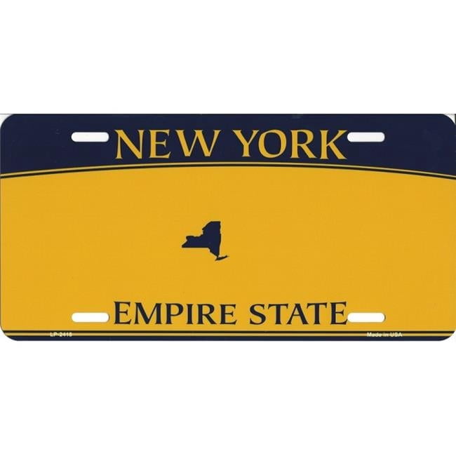 New York Empire State Metal License Plate - Walmart.com