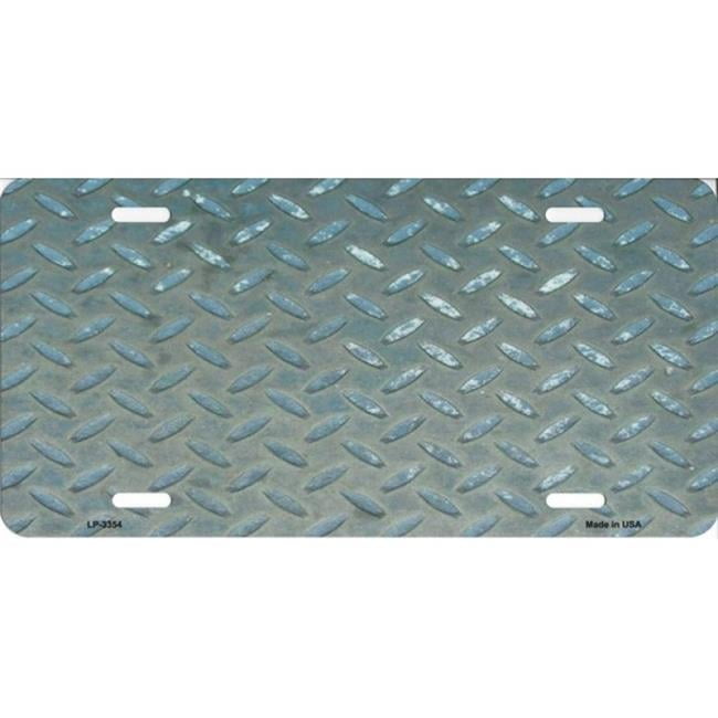 Faded Diamond Plate Design License Plate - Walmart.com