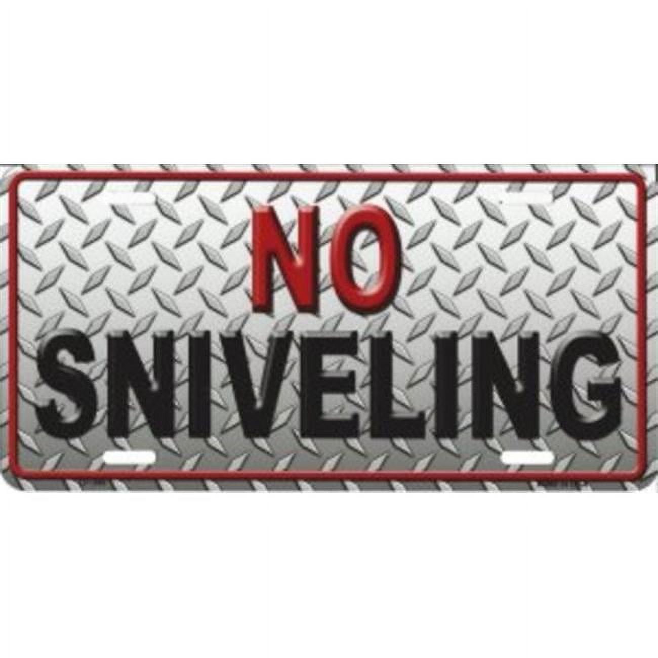 212 Main LP-349A 6 x 12 in. No Sniveling Metal License Plate - Walmart.com