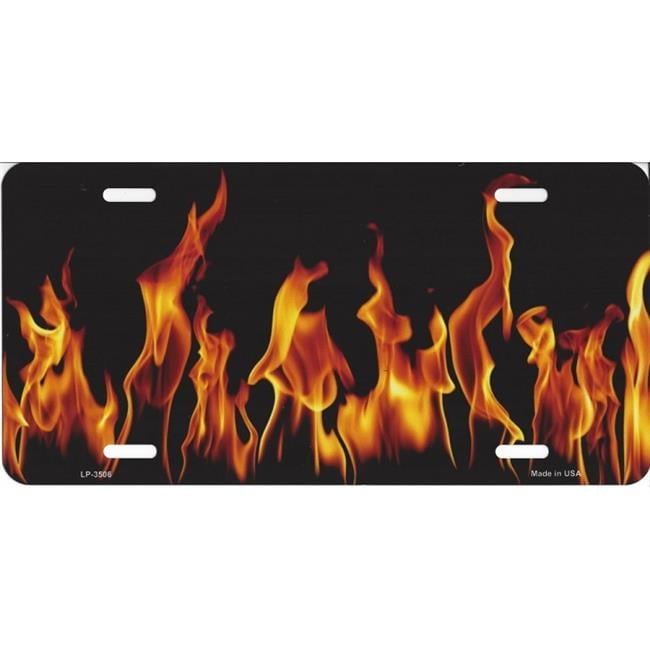Realistic Flames License Plate - Walmart.com