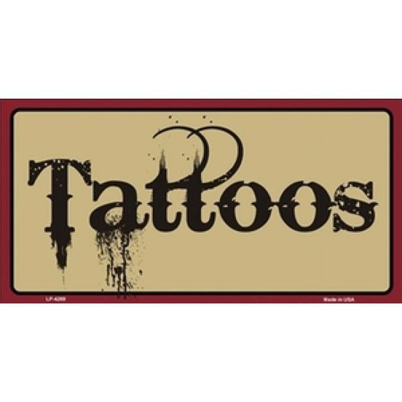 212 Main LP-4269 6 x 12 in. Tattoos License Plate - Walmart.com