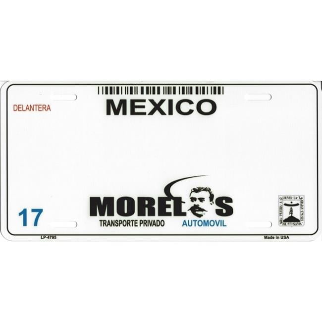 212 Main LP-4795 6 x 12 in. Morelos Mexico Look a Like Metal License ...