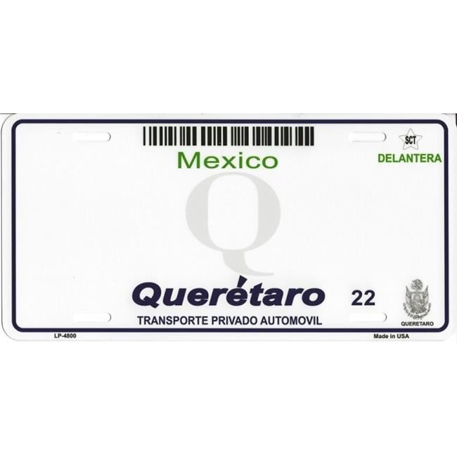 212 Main LP-4800 6 x 12 in. Queretaro Mexico Look a Like Metal License ...
