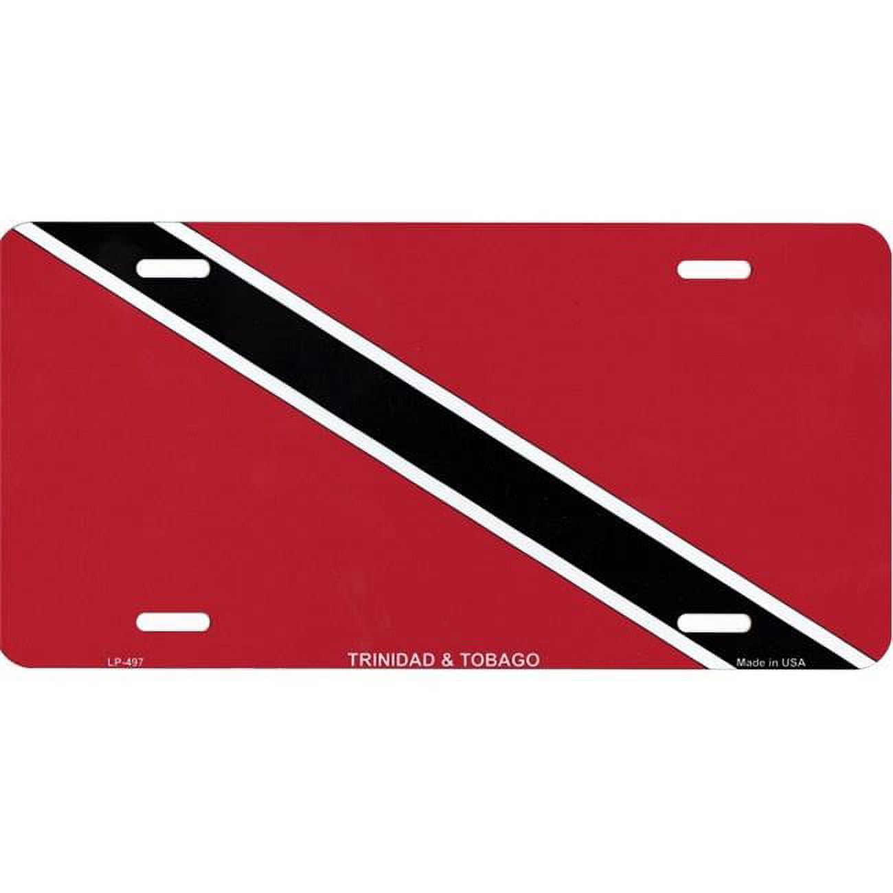 212 Main LP-497 6 x 12 in. Trinidad & Tobago Flag Metal License Plate ...