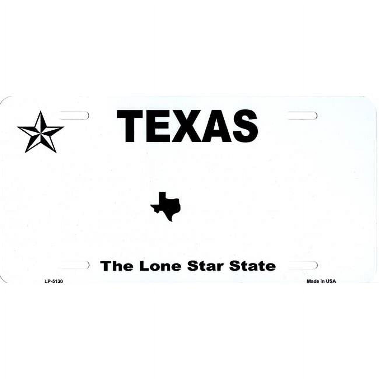 212 Main LP-5130 6 x 12 in. Texas State Background Blank Metal License ...