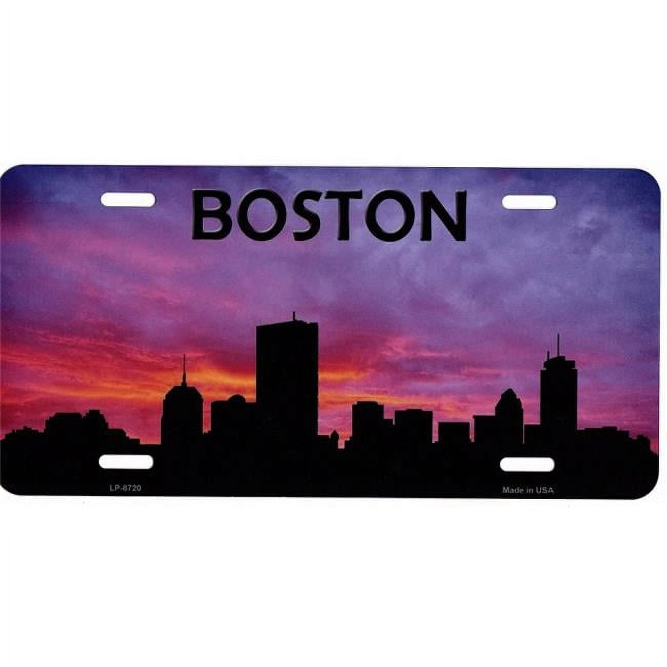 212 Main LP-8720 6 x 12 in. Boston Skyline Silhouette Metal License ...