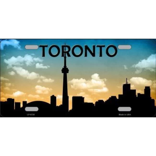 Toronto Skyline Silhouette License Plate - Walmart.com