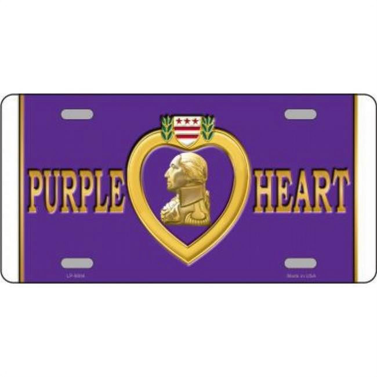 212 Main LP-9004 6 x 12 in. Purple Heart Metal License Plate - Walmart.com