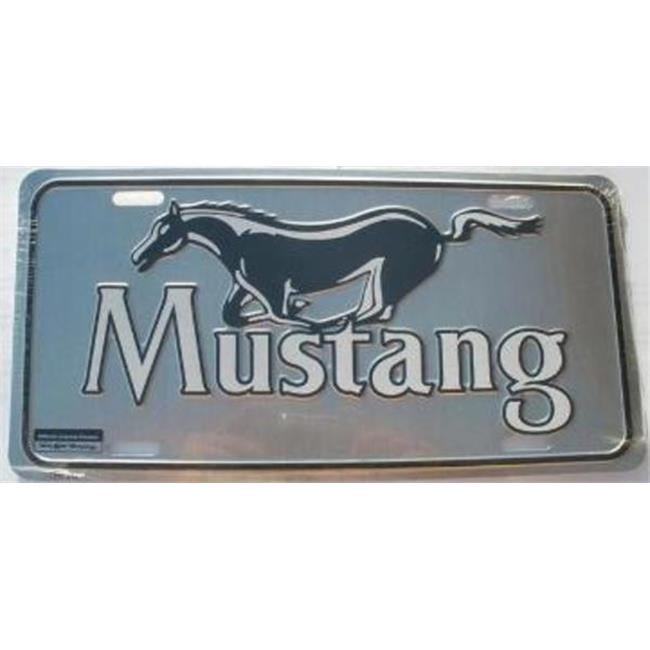 212 Main LPC212 6 x 12 in. Ford Mustang Grey License Plate - Walmart.com