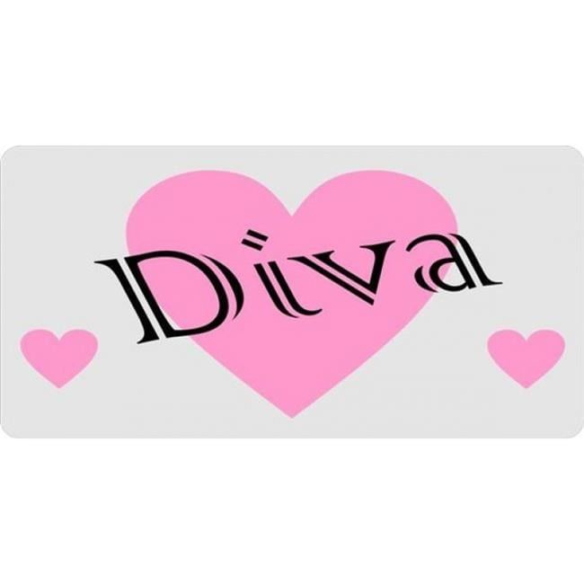 Diva Photo License Plate - Walmart.com
