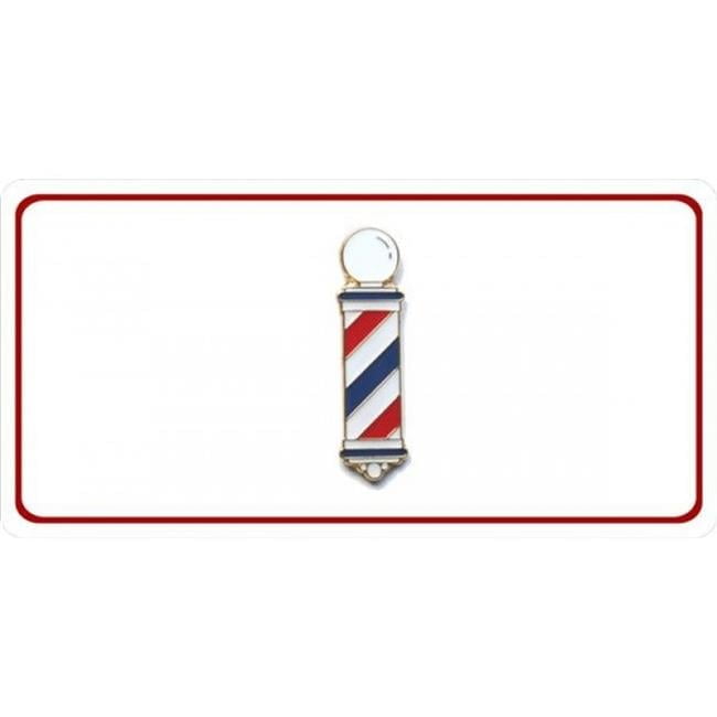 212 Main LPO1085 Barber Poll Photo License Plate - Walmart.com