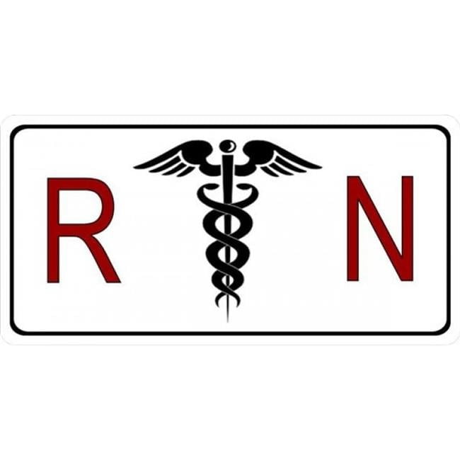 RN Registered Nurse Photo License Plate - Walmart.com