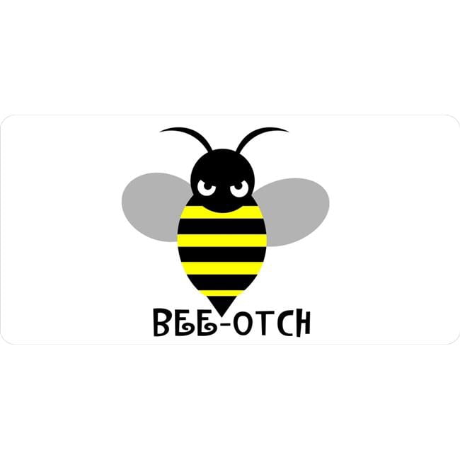 212 Main LPO1357 Bee-Otch Photo License Plate - Walmart.com