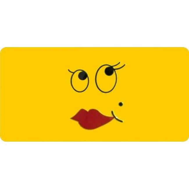 Sassy Smiley Face Photo License Plate - Walmart.com