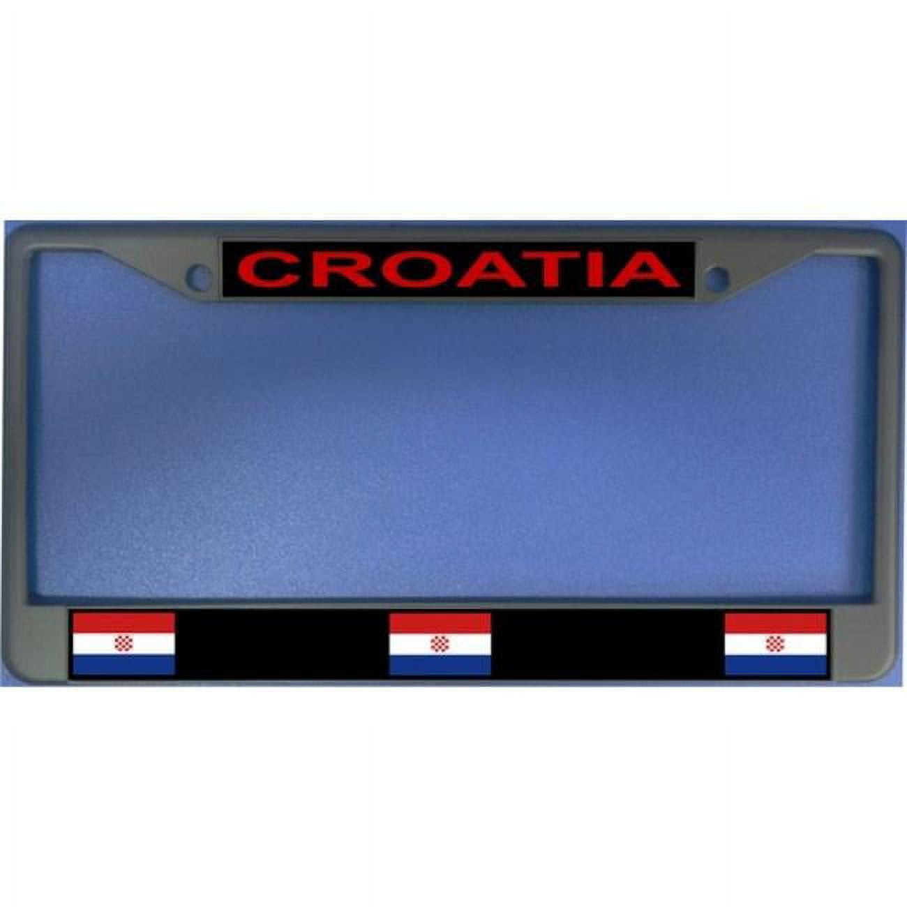 212 Main LPO1706 Croatia Flag Photo License Plate Frame, Free Screw ...