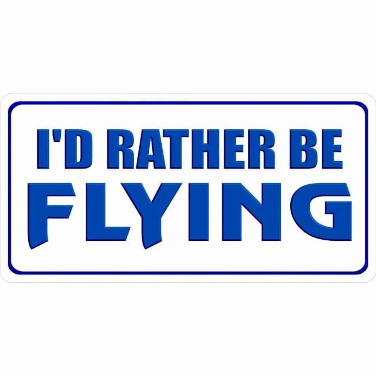 I'd Rather Be Flying Photo License Plate - Walmart.com