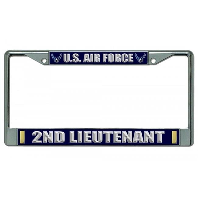 212 Main LPO2143 U.S. Air Force 2nd Lieutenant Chrome License Plate ...